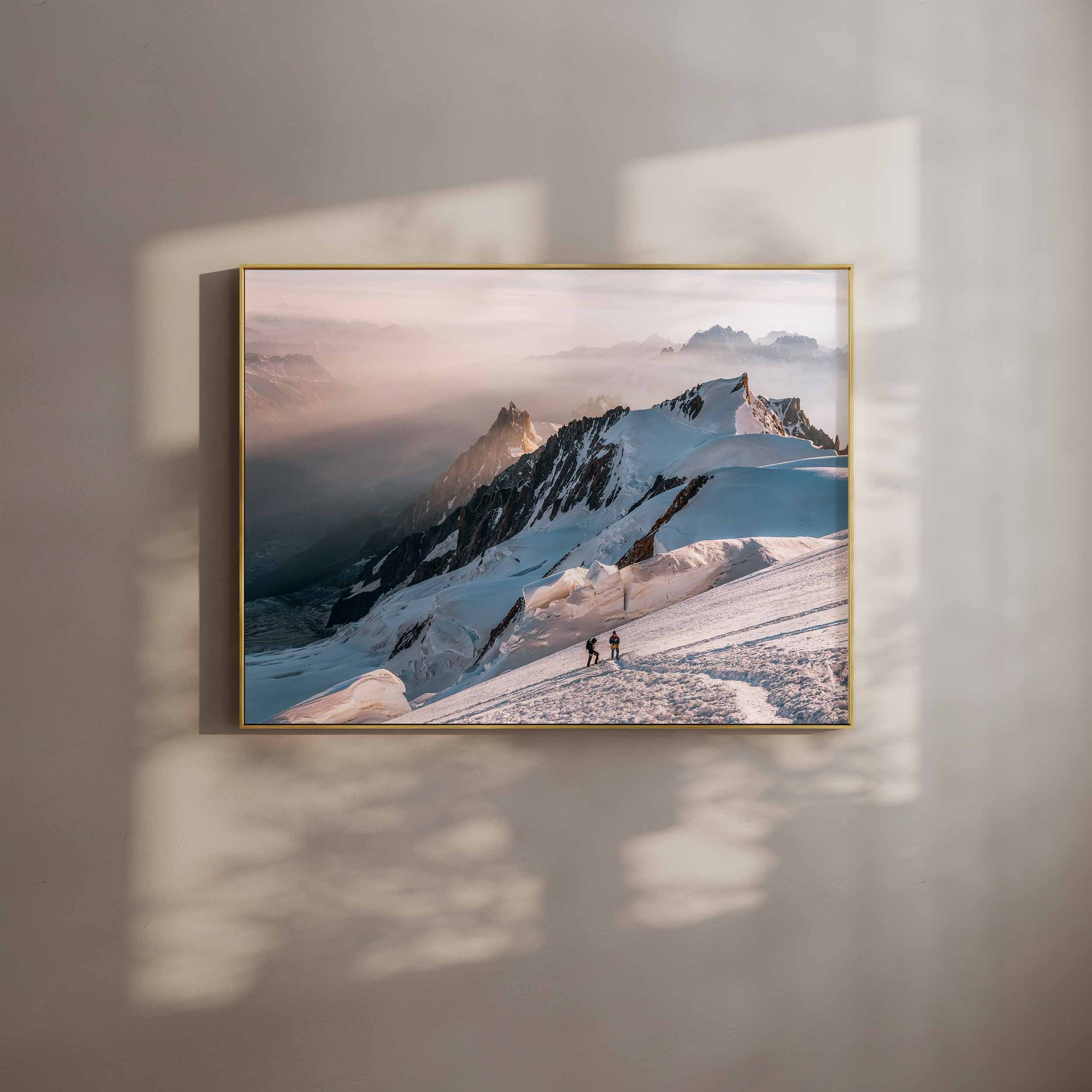 Adventure Wall Art | Skiers, Climbers & Mountaineers | Chamonix Prints